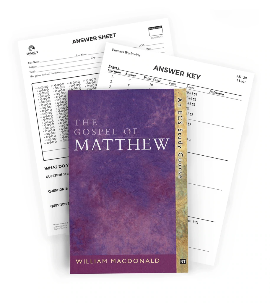 Home School Bundle - The Gospel Of Matthew - EMMAUS BIBLE ...